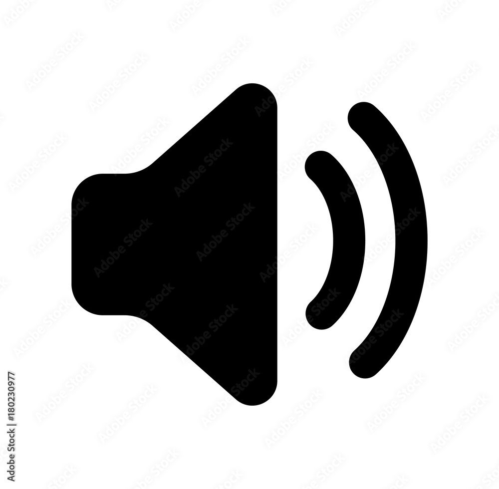 speaker / sound icon Stock Vector | Adobe Stock
