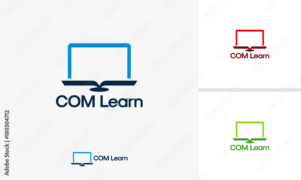 Computer Learning logo template, Simple Learning logo designs vector ...