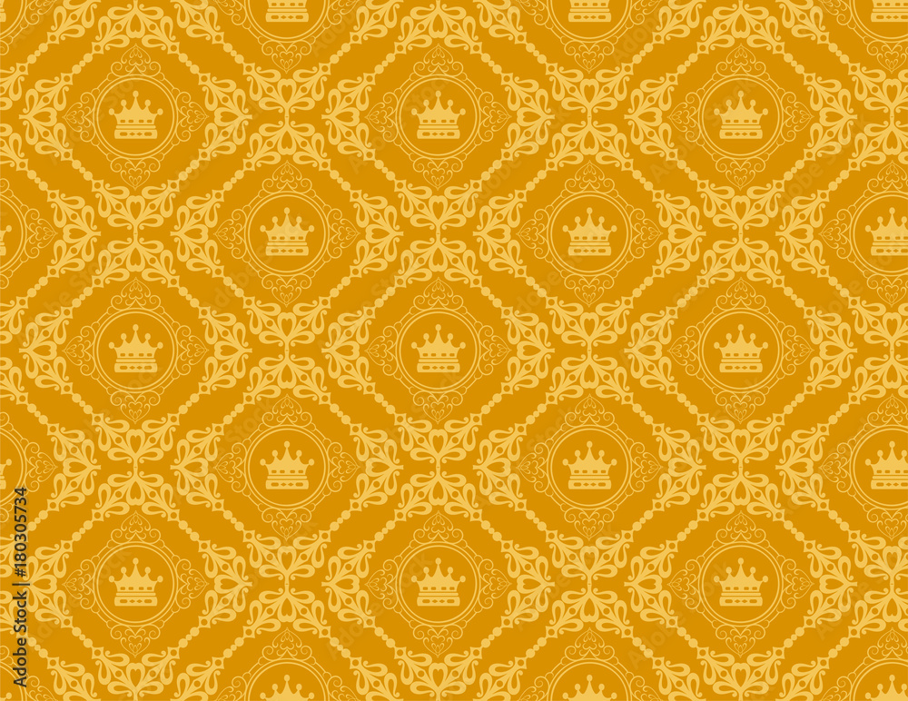 Gold background in modern style. Seamless pattern background. Vector ...