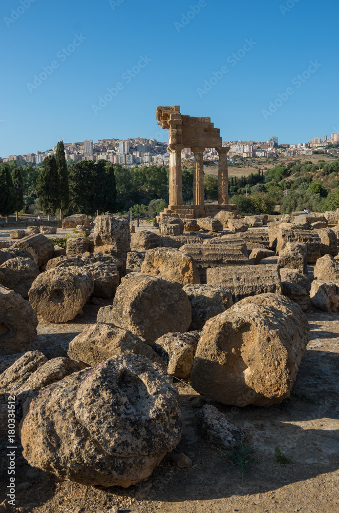 Temple of Castor and Pollux one of the greeks temple of Italy, Magna ...