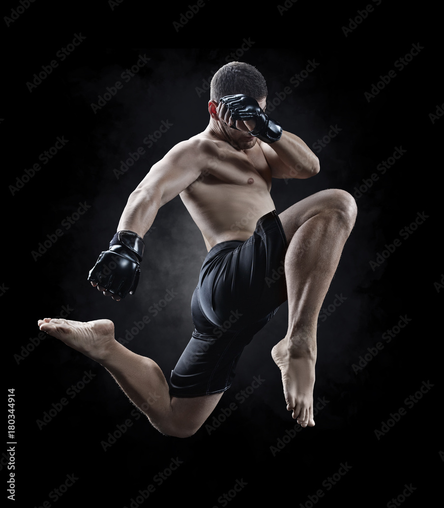 mma female fighter celebrating win Stock Photo | Adobe Stock