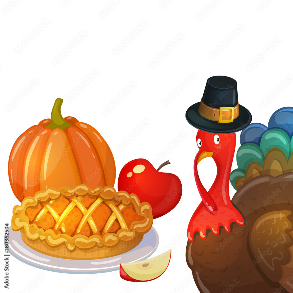 Thanksgiving Food Cartoon