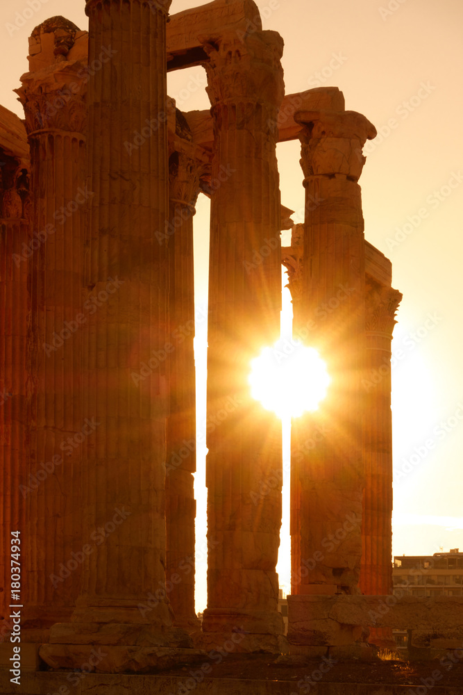 Poster Antique columns in sunlight – Wall Art | UkPosters