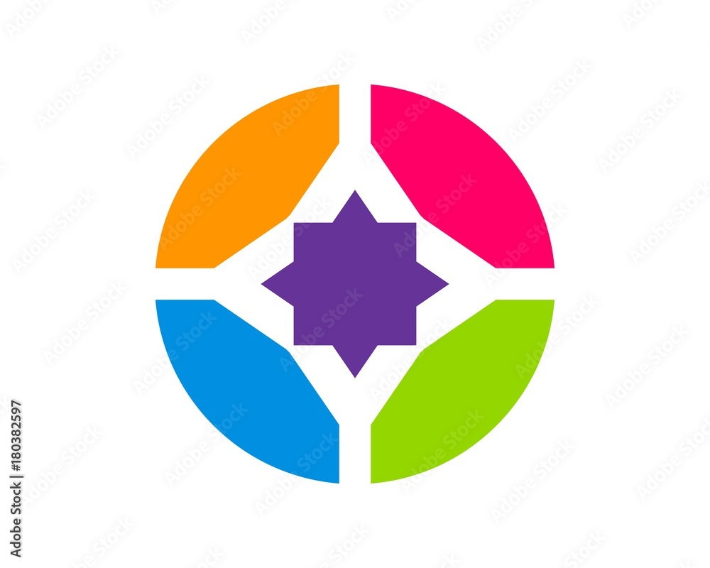 unity in circle Stock-Vektorgrafik | Adobe Stock