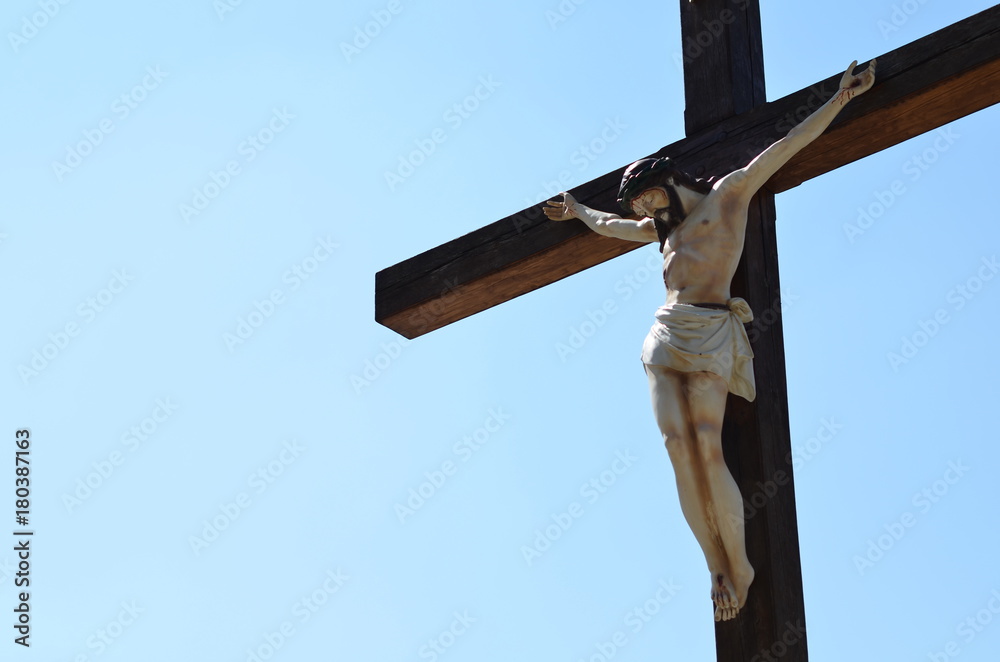 Crucified Jesus on the Cross Stock Photo | Adobe Stock