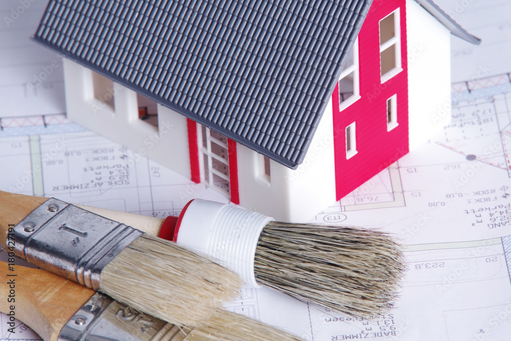 Maler-Arbeiten Stock-Foto | Adobe Stock