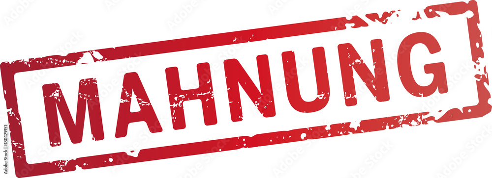 roter stempel mahnung Stock Vector | Adobe Stock