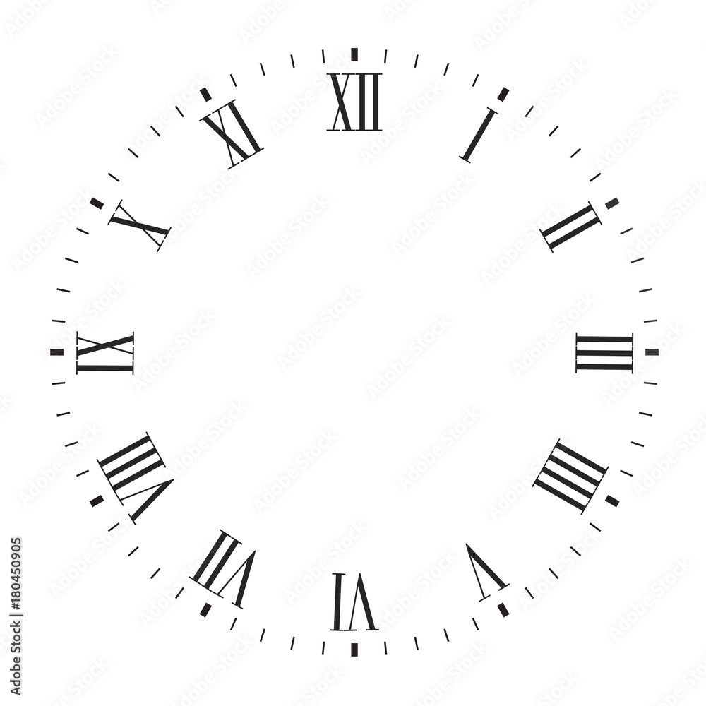 Clock Face Roman Numerals Clock Face Roman Numerals
