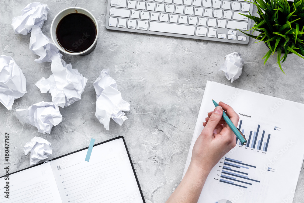 Scattered Papers In Office