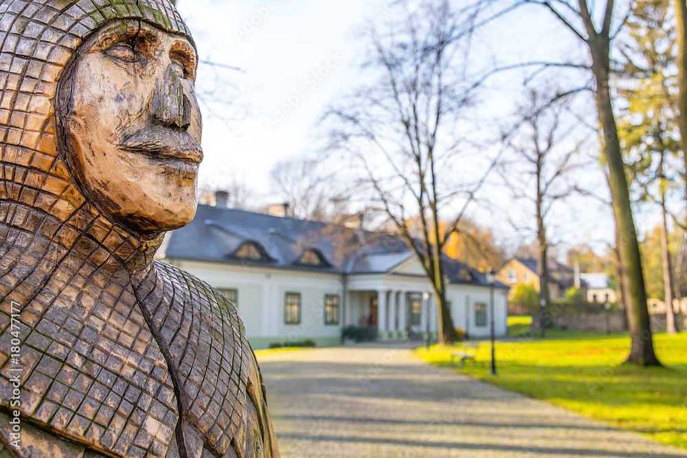 Little manor house in the park in Bolesław (Poland) Stock Photo | Adobe ...