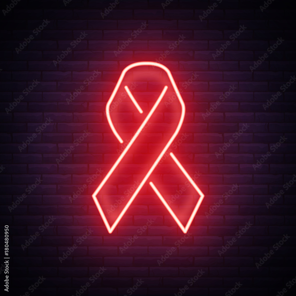 World AIDS Day, Red ribbon for HIV infection from HIV. Vector ...