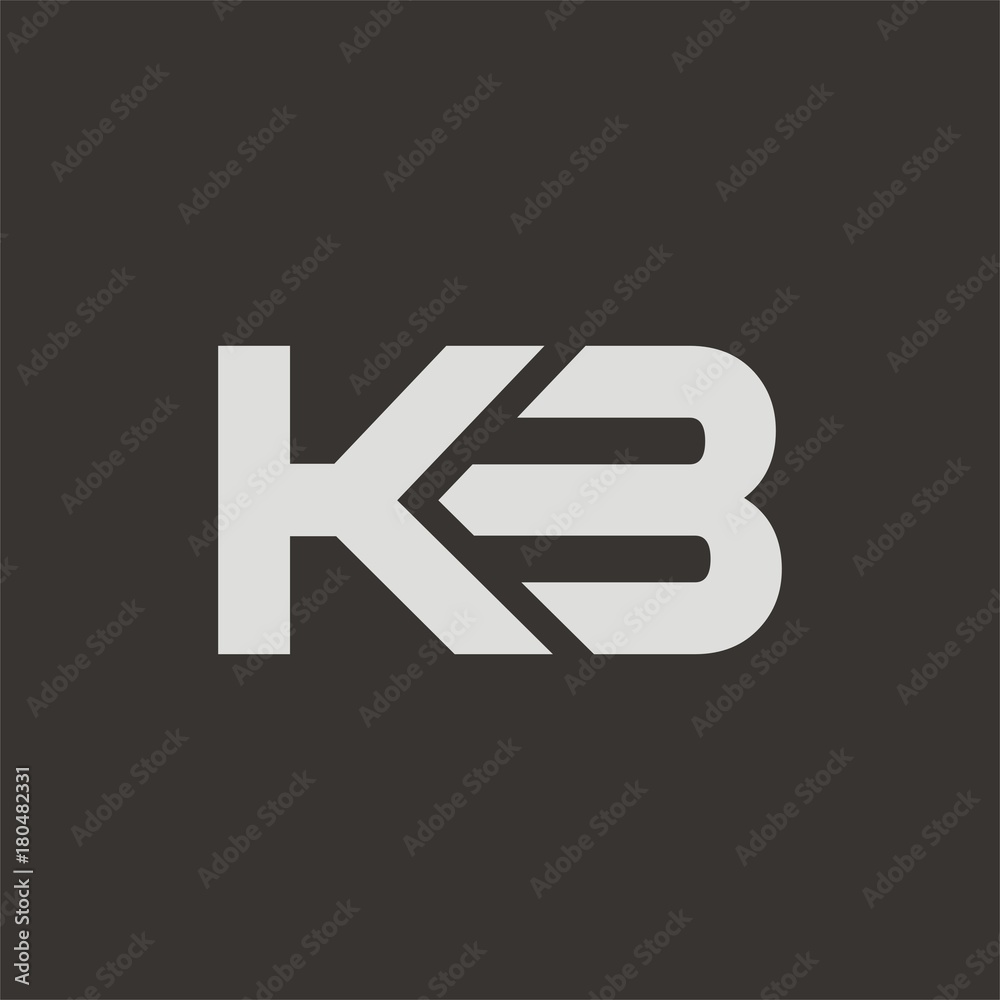 KB logo initial letter design template vector Stock Vector | Adobe Stock