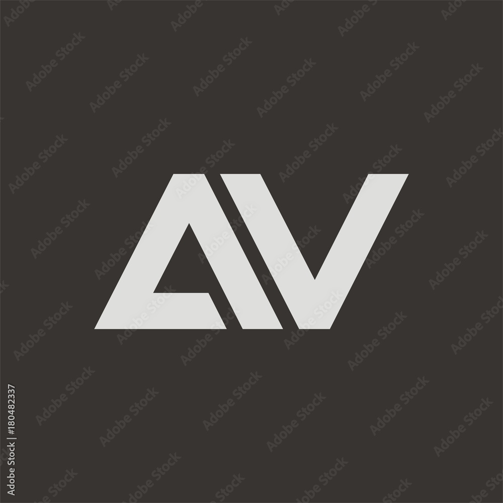 AV logo initial letter design template vector Stock Vector | Adobe Stock