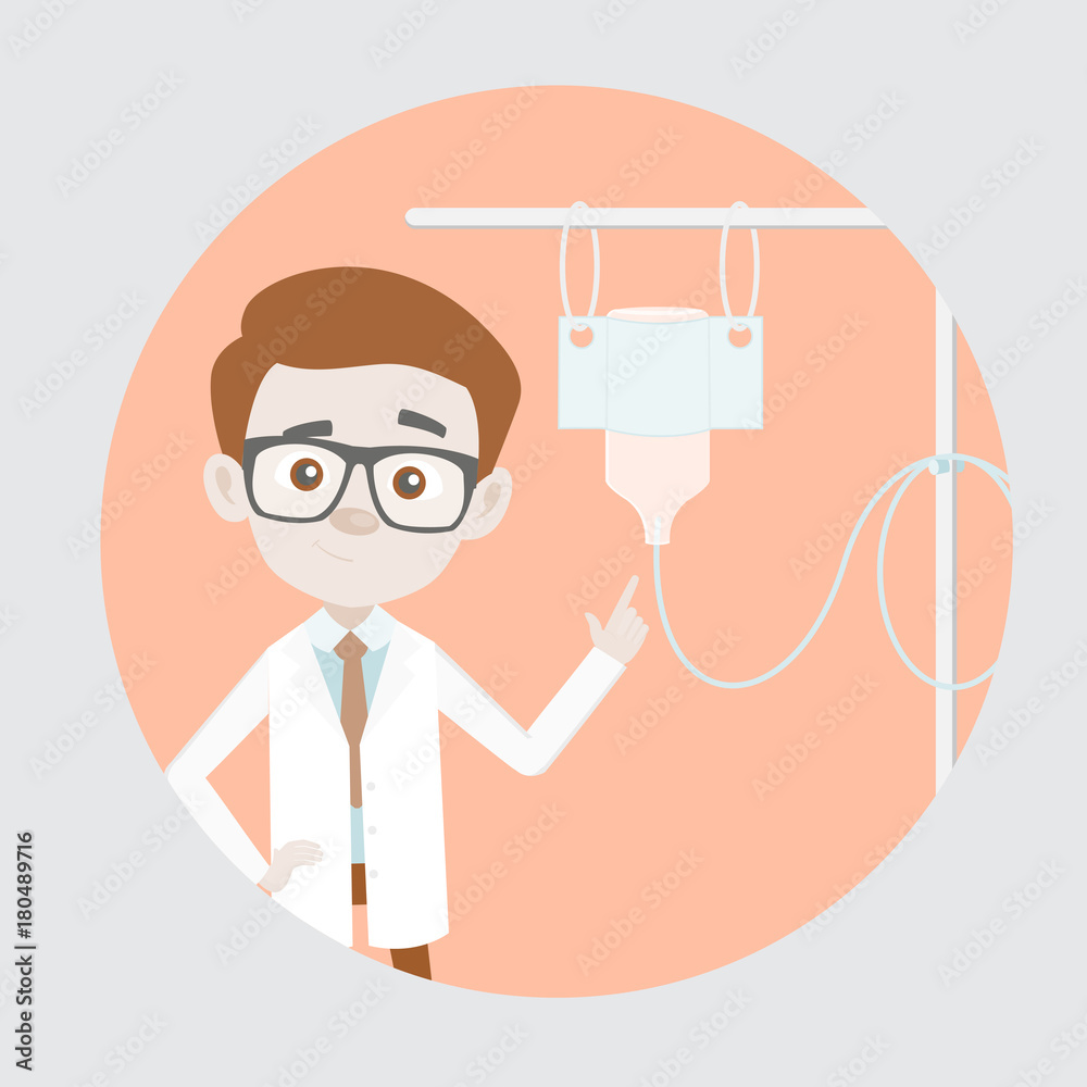 Intravenous Drip Cartoon