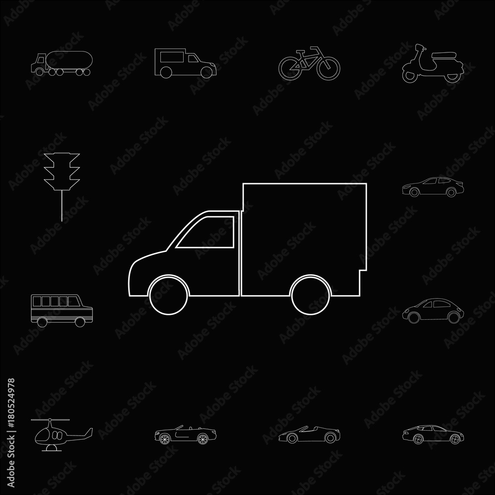 Pickup icon. Set of car icons. Web Icons Premium quality graphic design ...