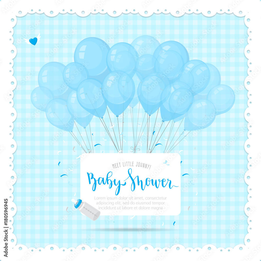 Boy Baby Shower Background