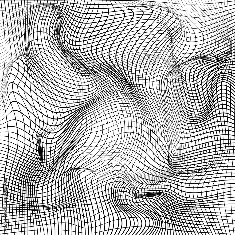 Distorted wave monochrome texture. Abstract dynamical rippled surface ... Distorted wave monochrome texture. Abstract dynamical rippled surface ...