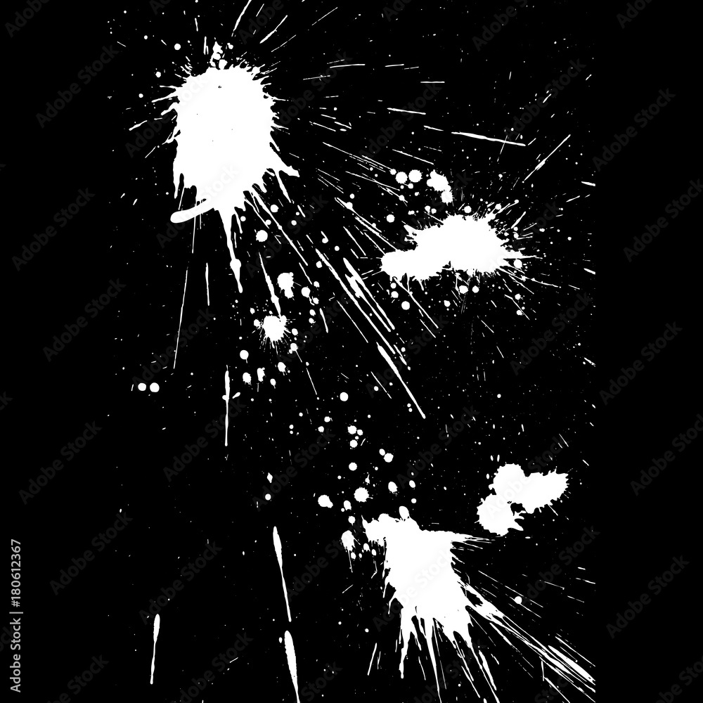 vector ink paint splatter texture. Stock Illustration | Adobe Stock