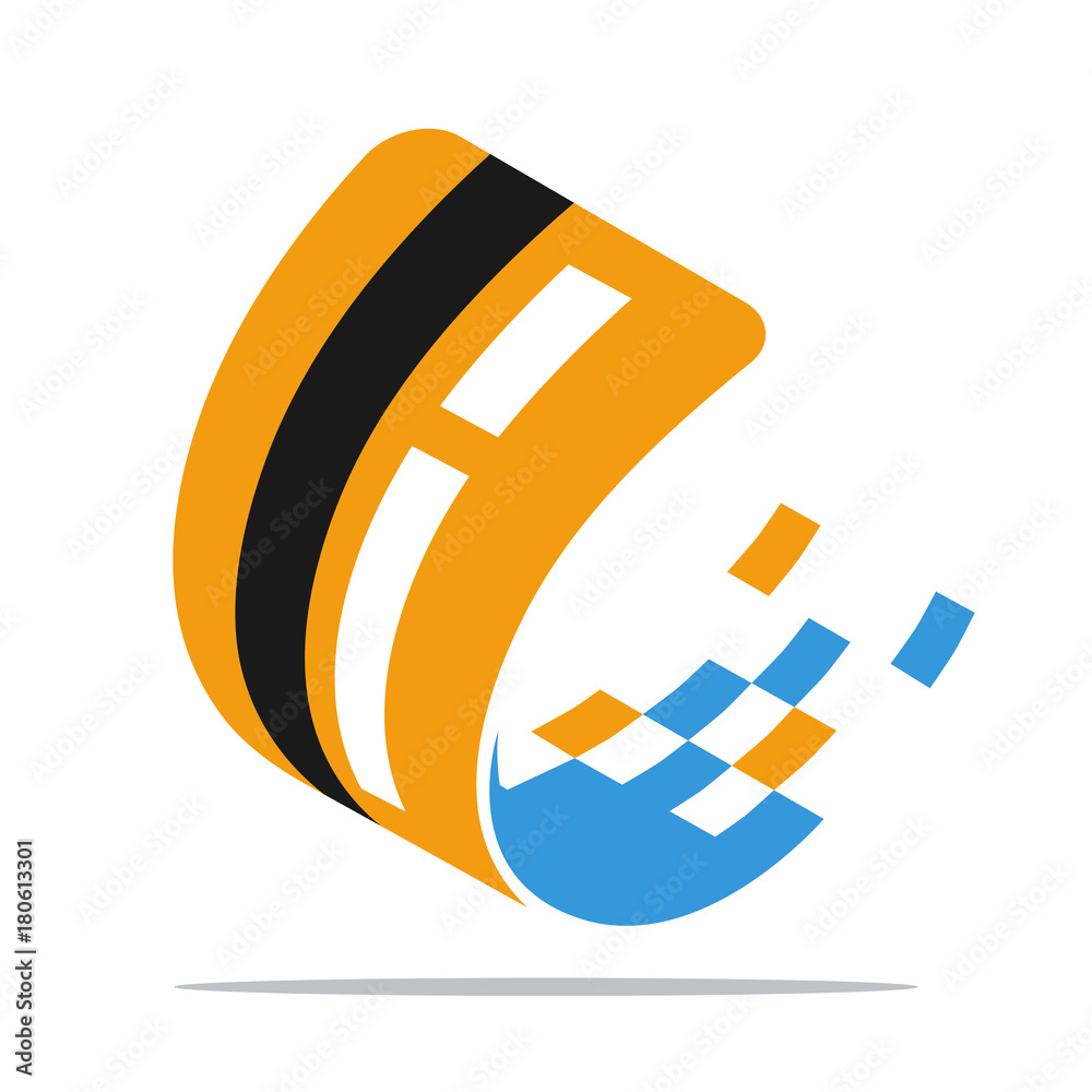Icon logo / illustrations for digital business, virtual credit card ...