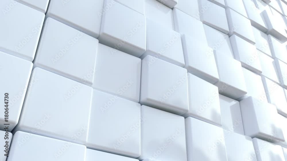 Polygonal cubes. Seamless looping animation rendered at 16-bit color ...