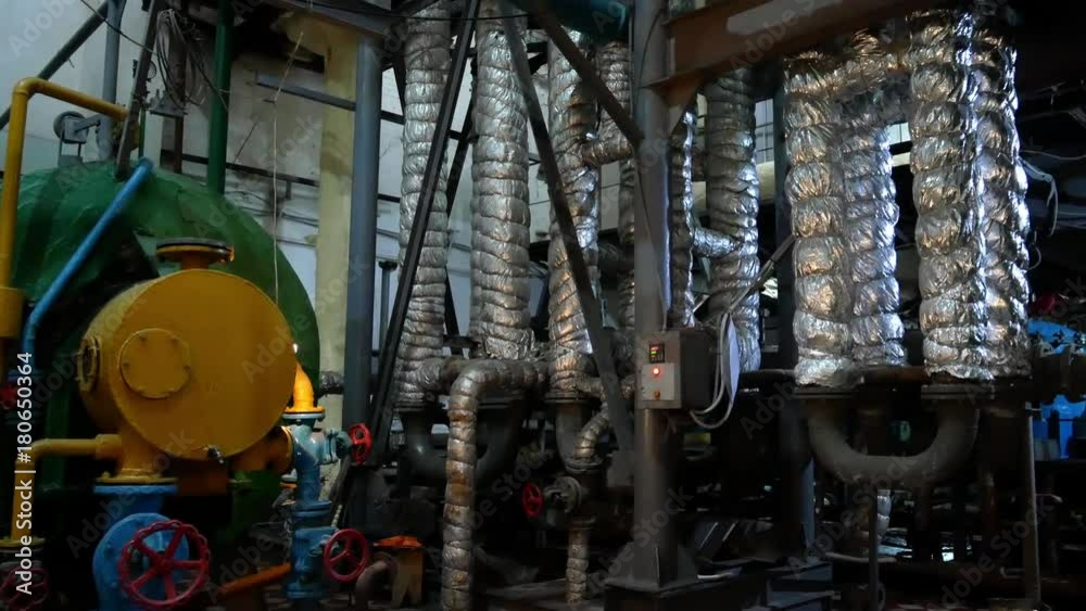 Industrial premises sugar factory. Sugar refinery. Industrial buildings ...