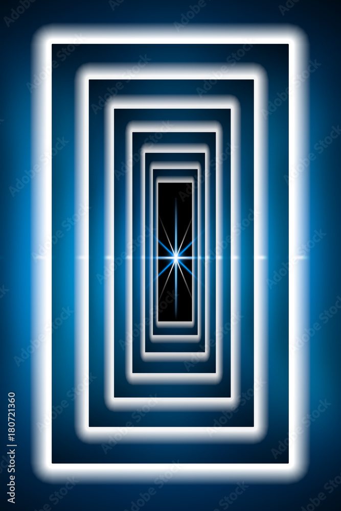 star in shining portal / illustration in stiletto of the abstractions ...