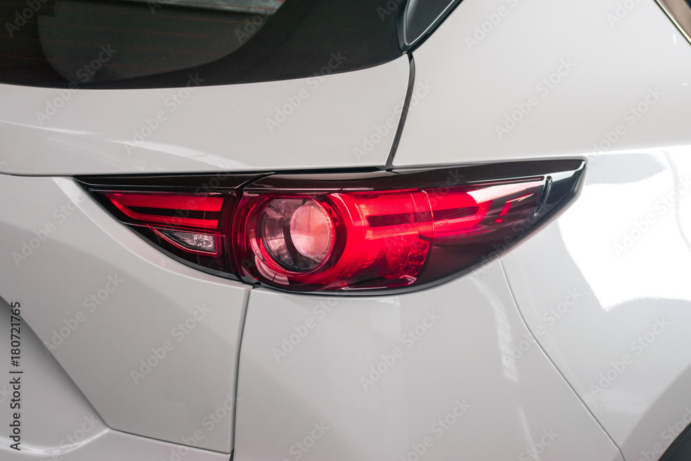 Car tail light red color for customers. Using wallpaper or background ...