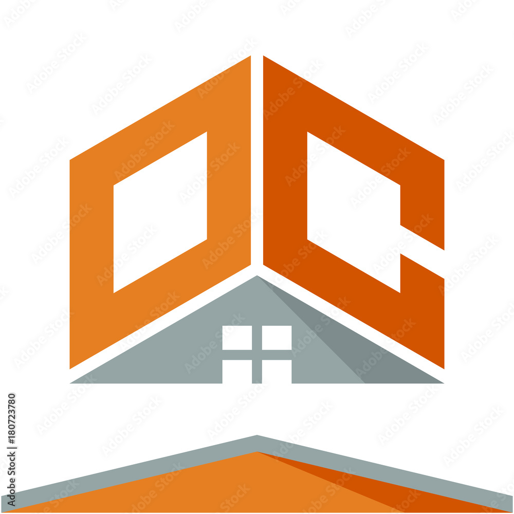 icon logo for construction business with the concept of roofs and ...