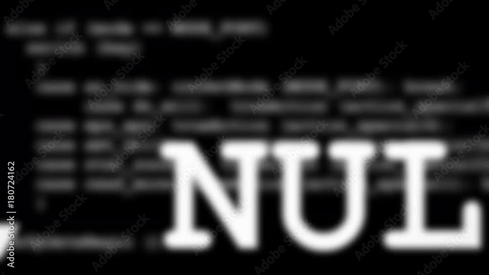 Rows of computer code flying and disappearing in distance ...