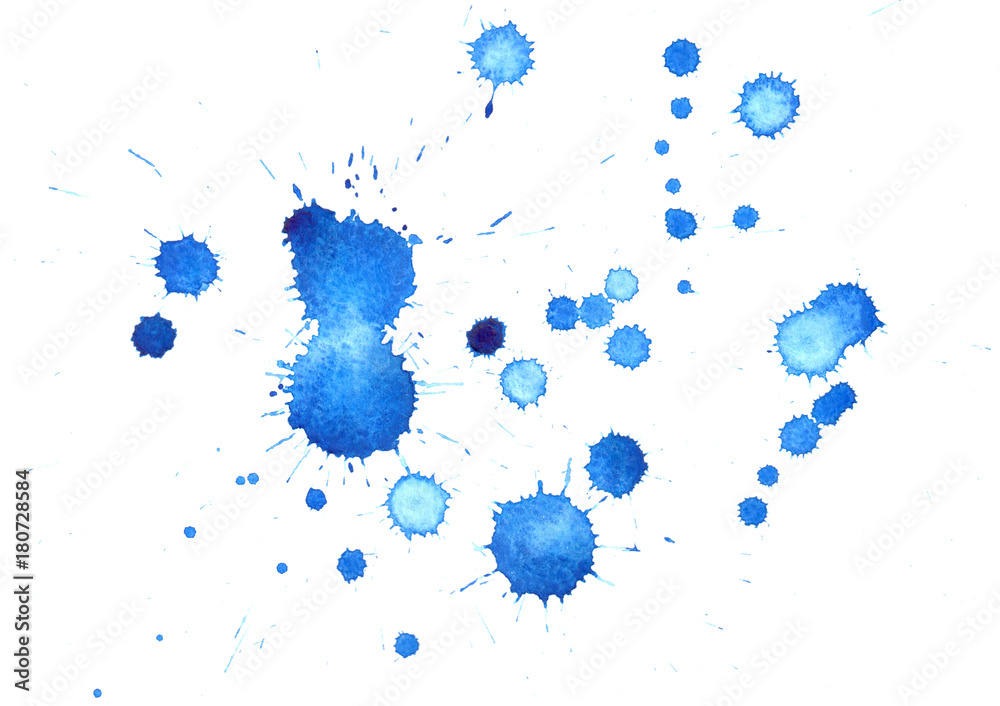 Abstract blue watercolor background,drop watercolor Stock Photo | Adobe ...