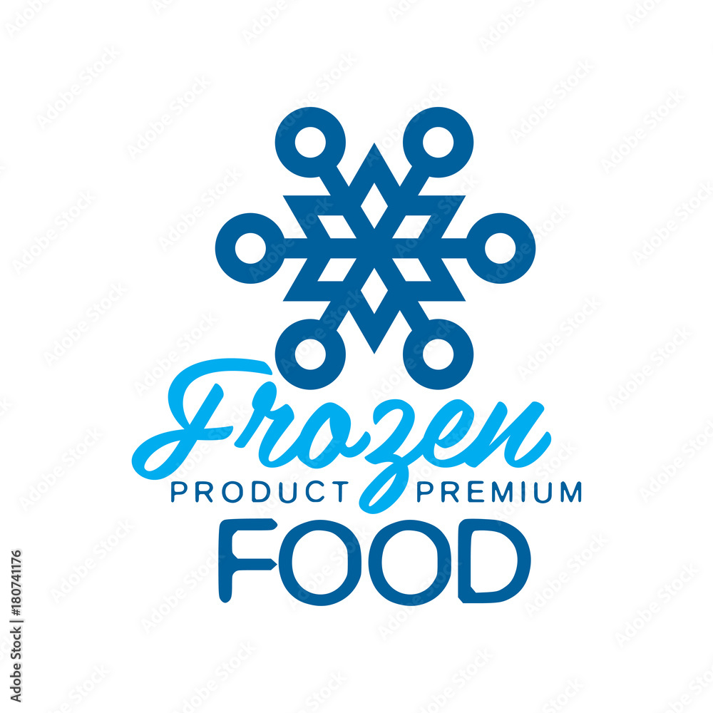 Frozen product premium food Stock Vector | Adobe Stock