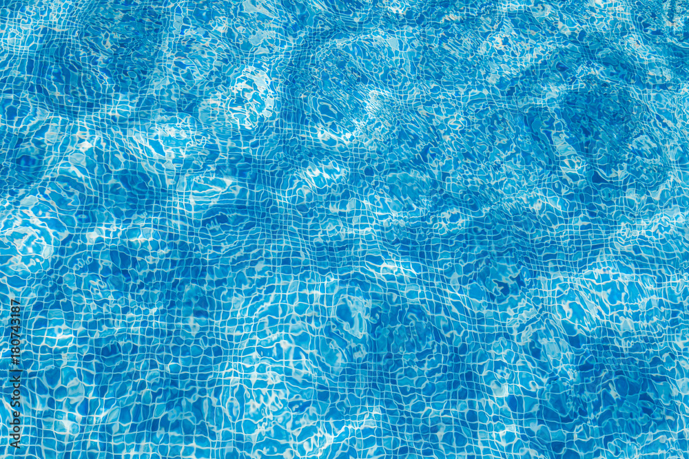 Texture Background of tiles on the bottom of the swimming pool. With ...