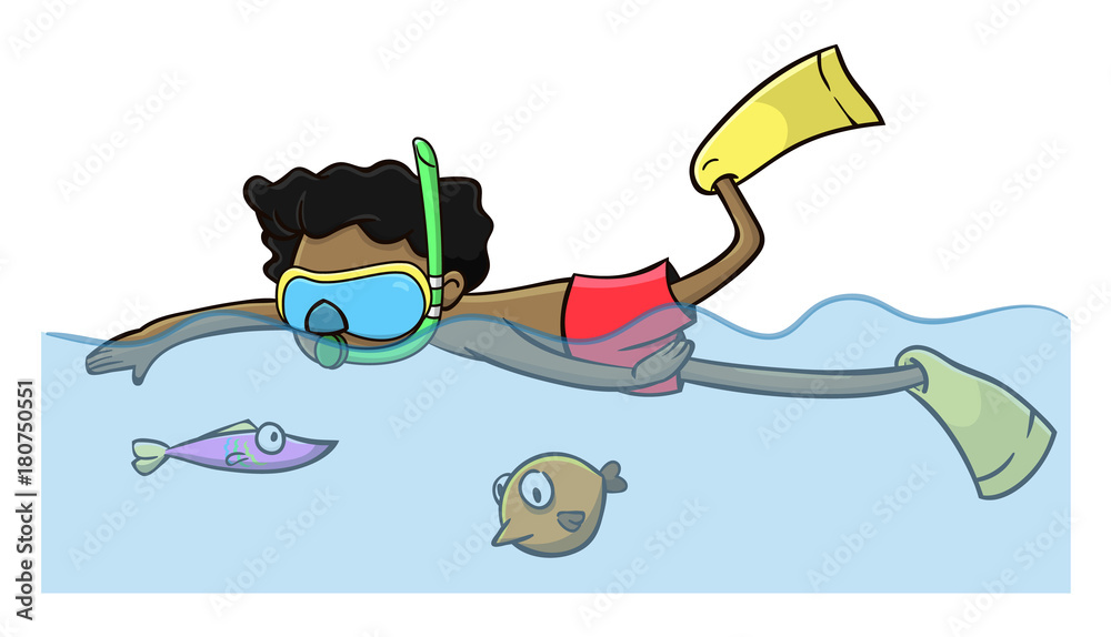 Snorkel Cartoon