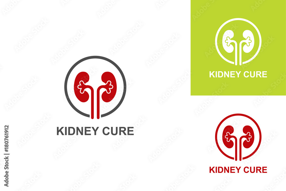 Kidney Cure Logo Template Design Stock Vector | Adobe Stock
