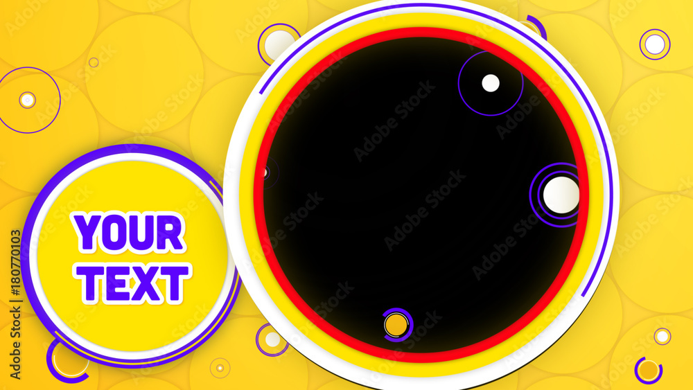 Concentric Circle Blips Overlay Stock Template | Adobe Stock