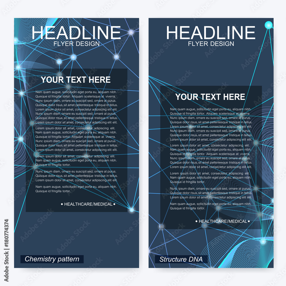 Leaflet flyer layout. Magazine cover corporate identity template ...