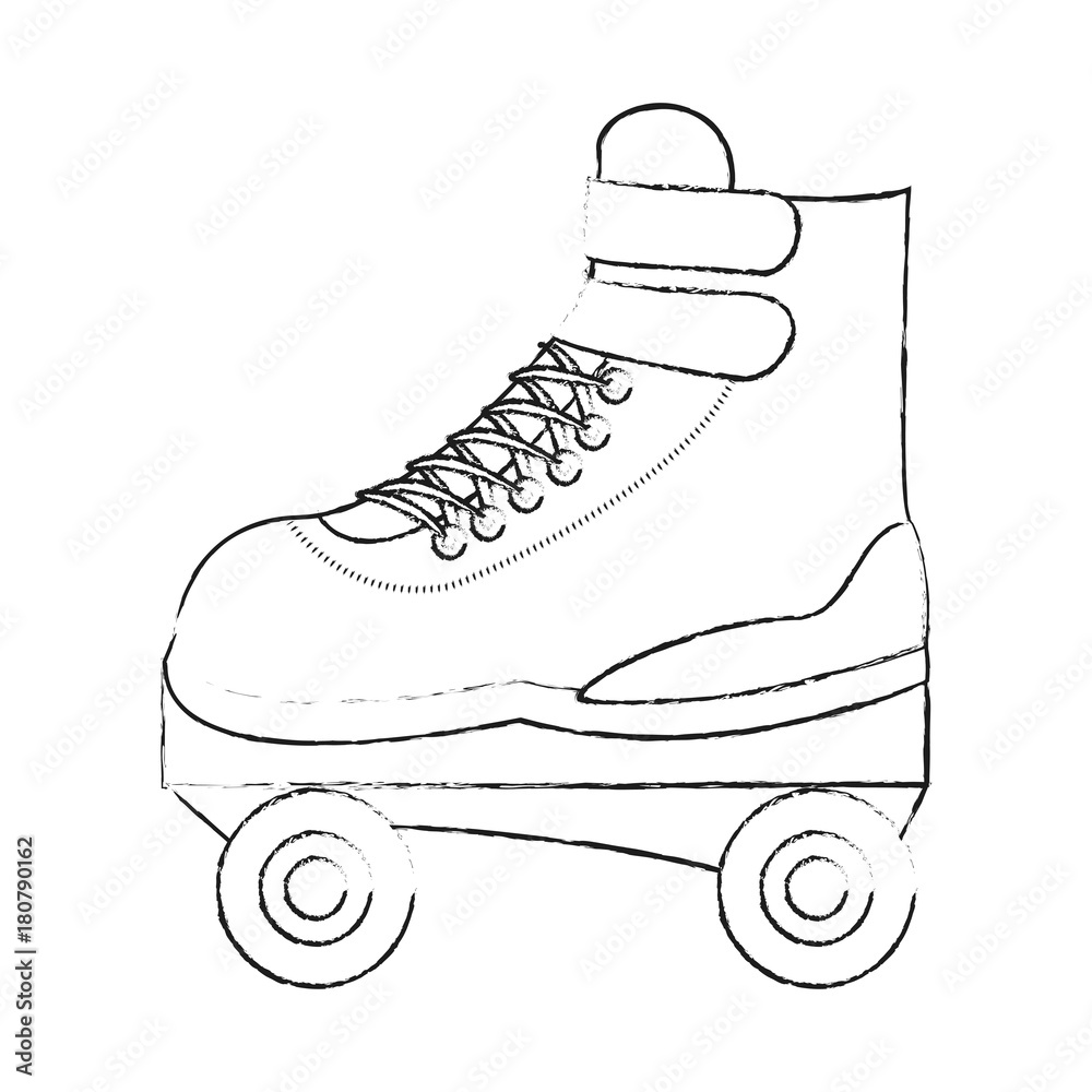 Roller skate isolated icon vector illustration graphic design Stock ...