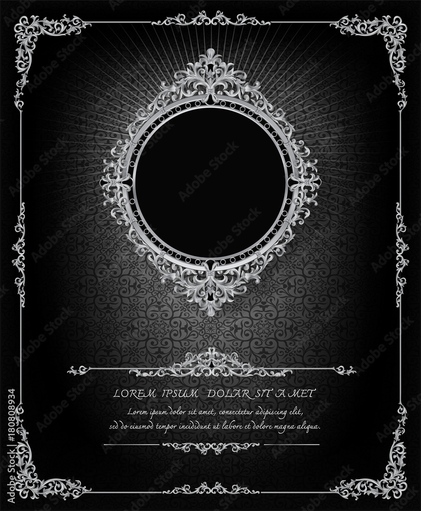 Thailand Royal gold frame on drake pattern background, Vintage photo ...