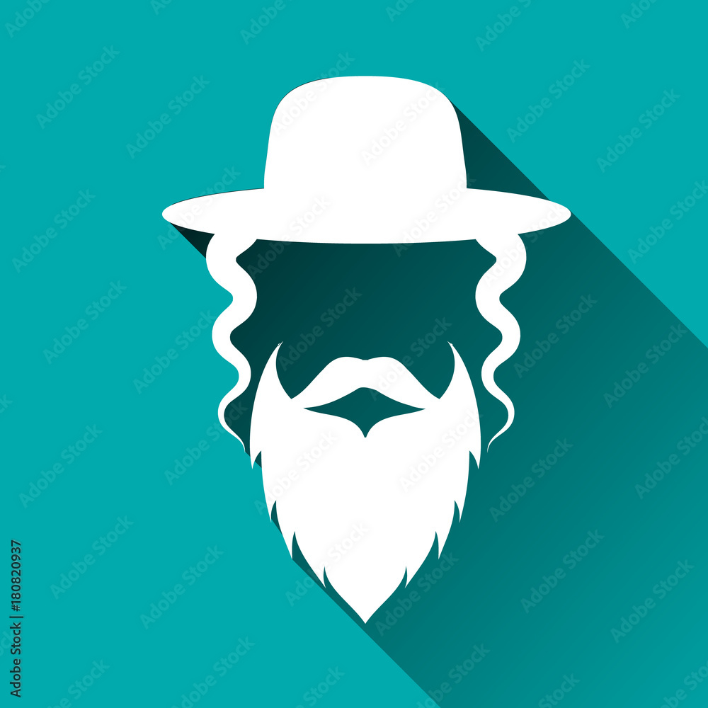 Jewish men in the traditional clothing. Ortodox Jew hat,mustache,beard ...