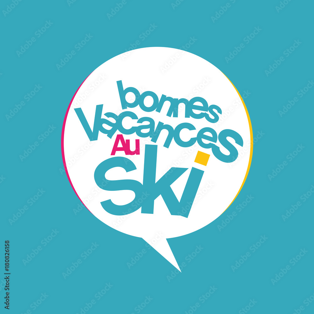 bonnes vacances au ski Stock Vector | Adobe Stock