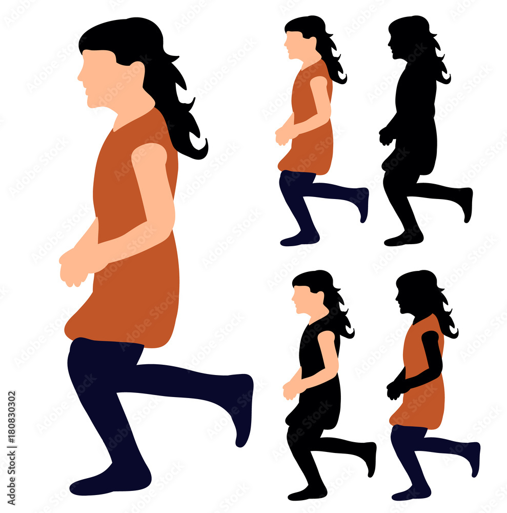 2 Little Girls Running