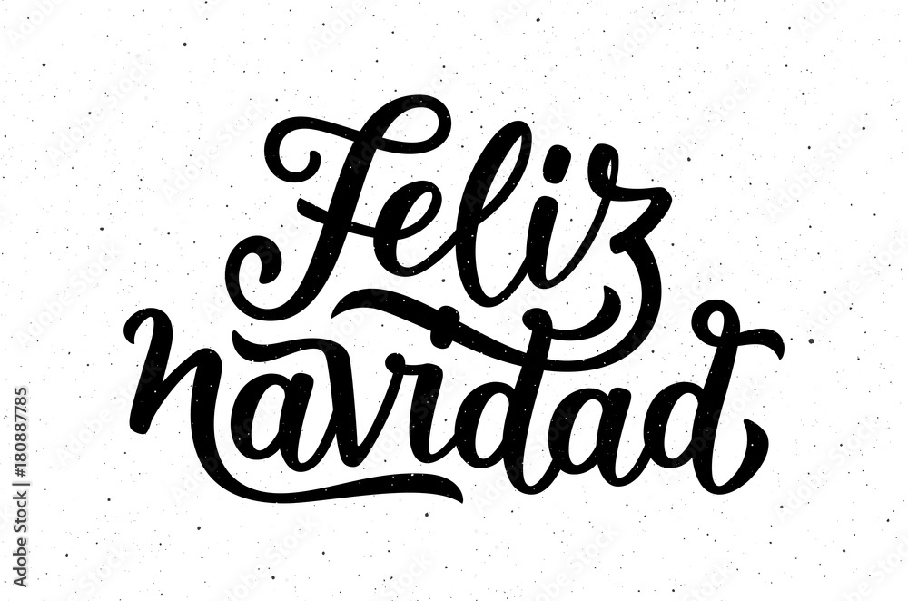 Feliz Navidad Spanish Merry Christmas Text On White Background With feliz-navidad-spanish-merry-christmas-text-on-white-background-with
