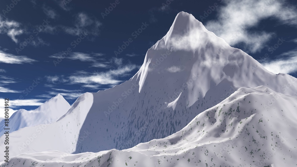 Snowy Mountain Banner