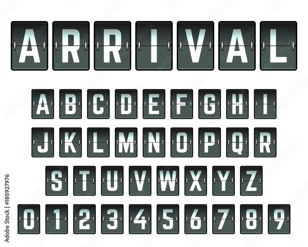 Alphabet font template Stock Vector | Adobe Stock
