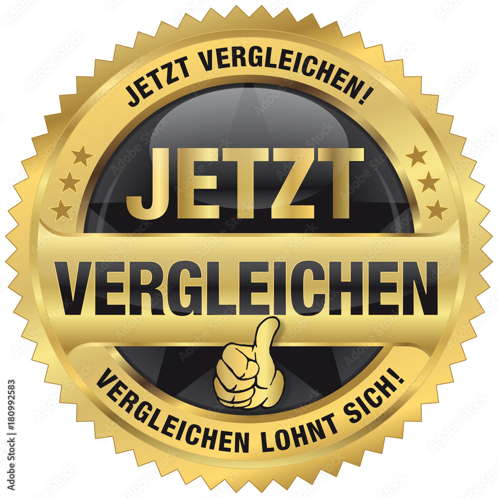 Jetzt vergleichen! - Vergleichen lohnt sich! Stock-Vektorgrafik | Adobe ...