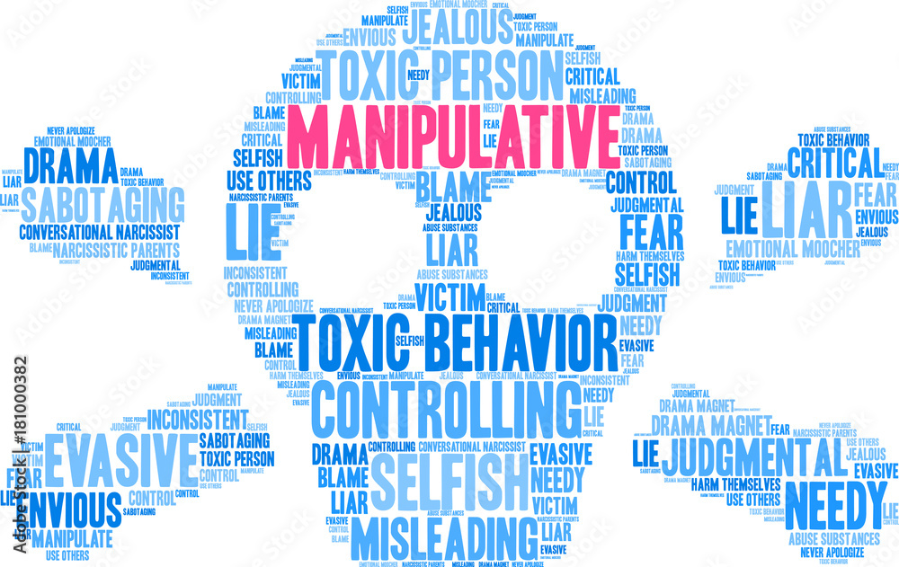 Manipulative Word Cloud on a white background. Stock Vector | Adobe Stock