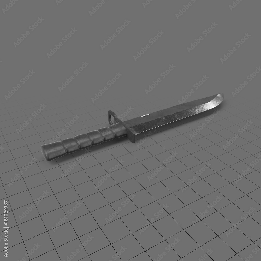 Bayonet Stock 3D asset | Adobe Stock