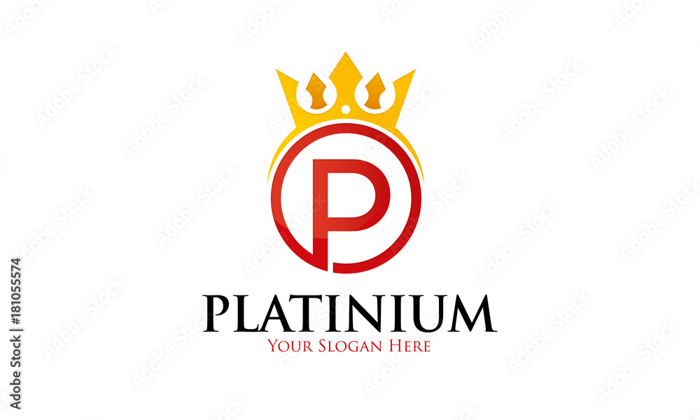 Platinium Logo Stock Vector | Adobe Stock