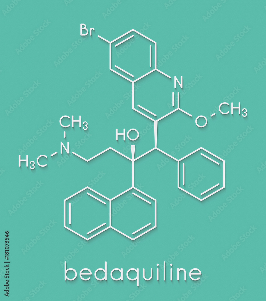 Bedaquiline tuberculosis drug. Diarylquinoline antibacterial used in ...