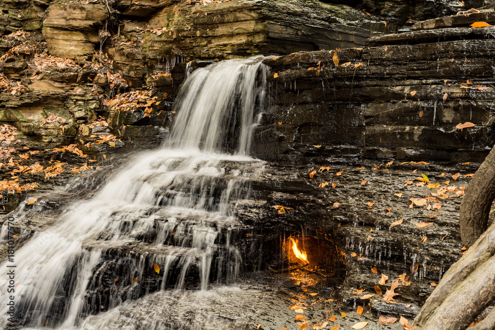 Eternal Flame Waterfall Stock Photo | Adobe Stock